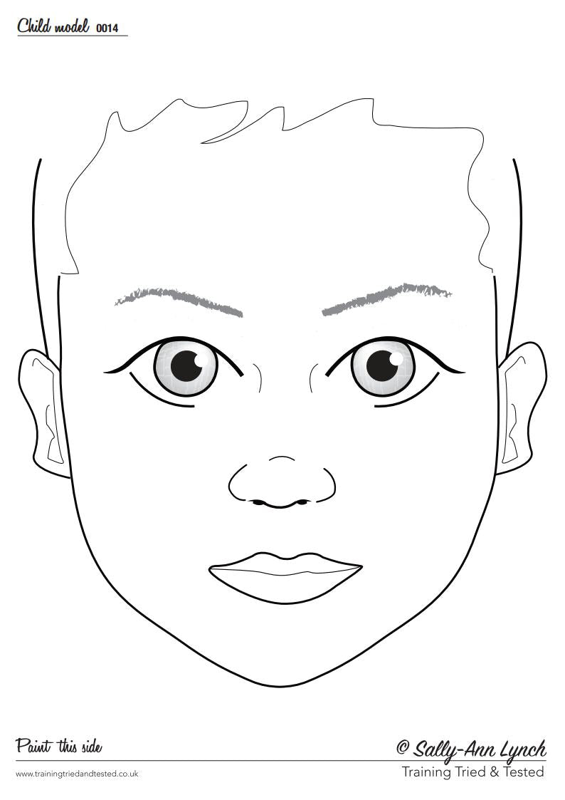 A4 Child Face Practice & Display Board by Sally-Ann Lynch Training Tri ...
